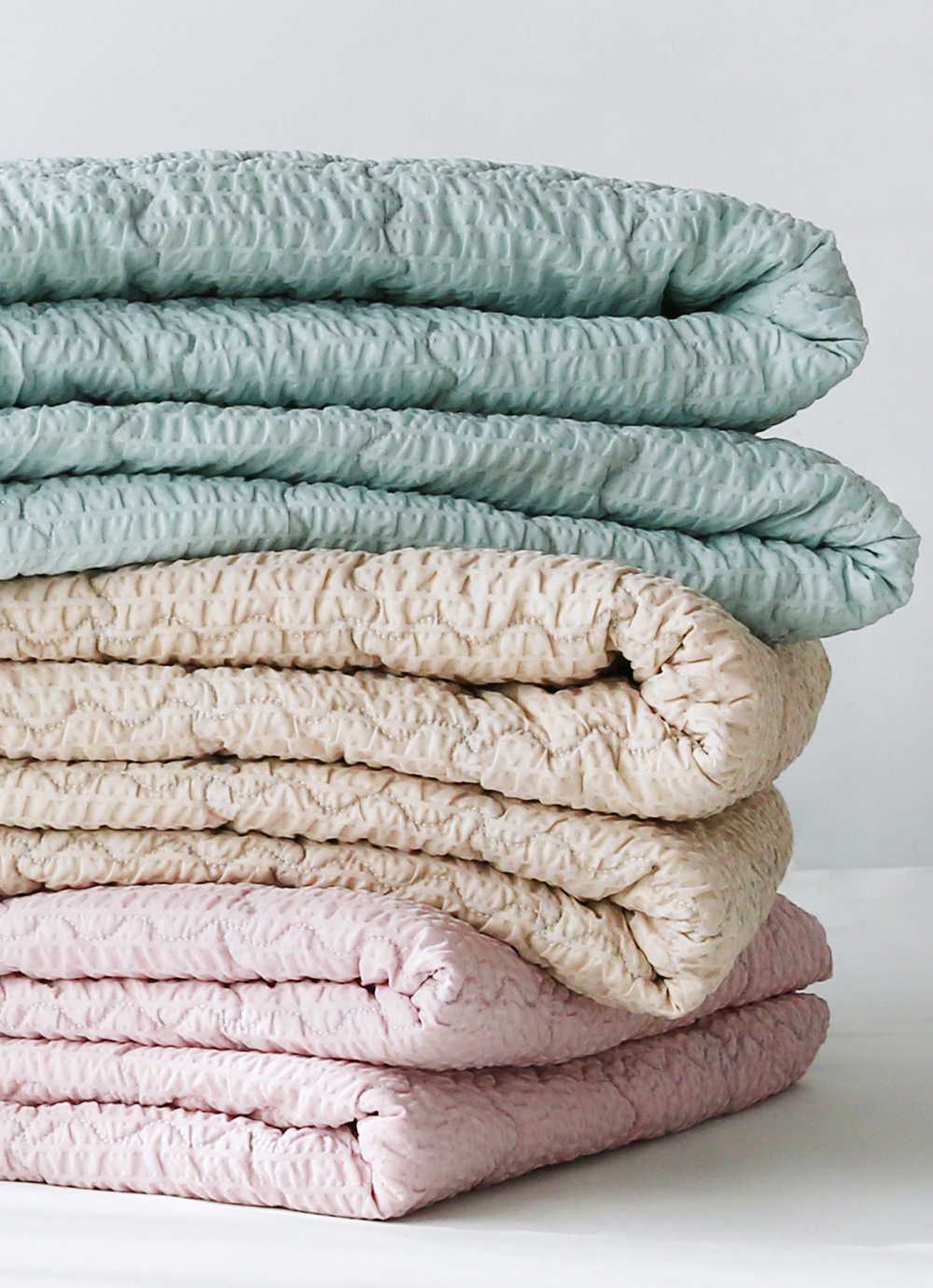 아망떼 ㅣ5cm커진 포휴즈 시어서커리플 피그먼트 고정밴드 침대패드SS/Q/K 4color