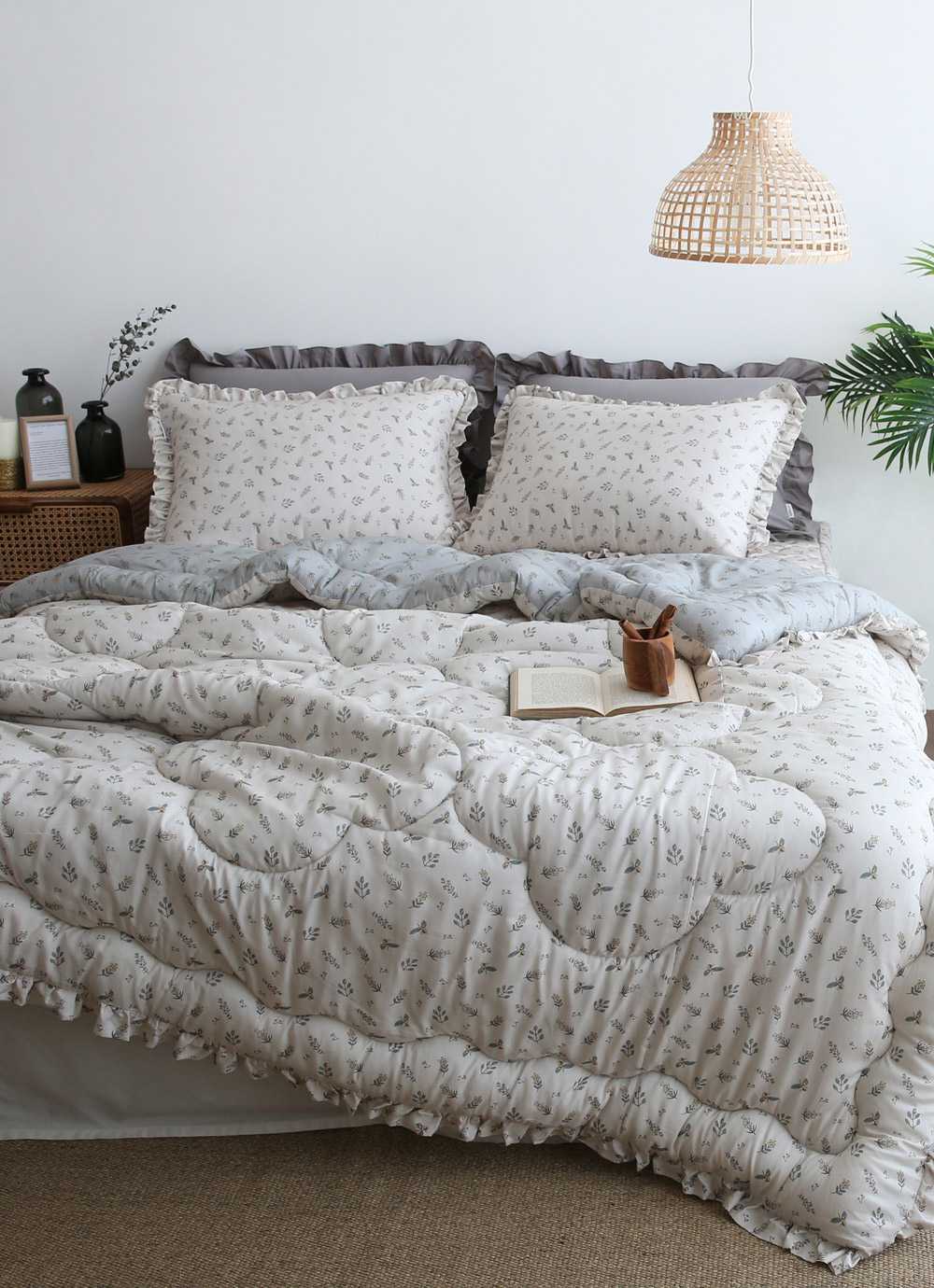 아망떼 ㅣ에브리씽 모달 프릴 차렵이불 베개세트